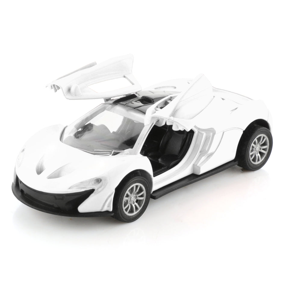 Chanak Premium Metal Die-Cast Sports Racing Car Toy (White)