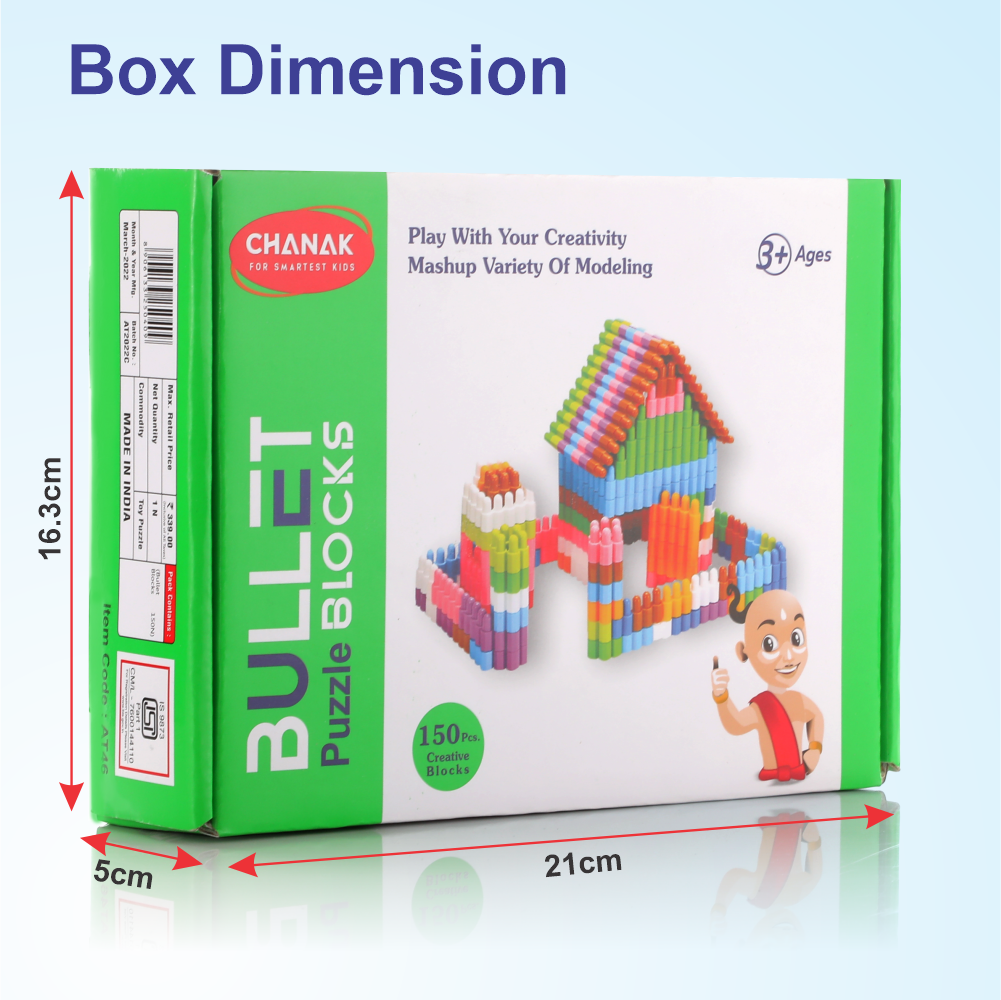 Chanak Bullet Puzzle Blocks, DIY Educational Building Blocks - chanak